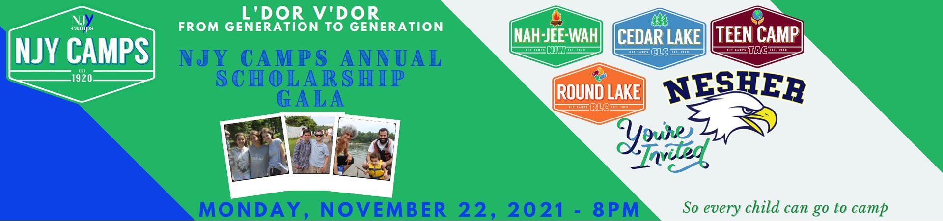 NJY Camps Scholarship Gala 2021